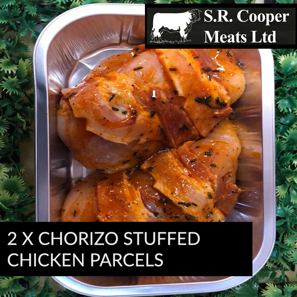 Chorizo Stuffed Chicken Parcels (x2) | S. R Cooper Meats Ltd
