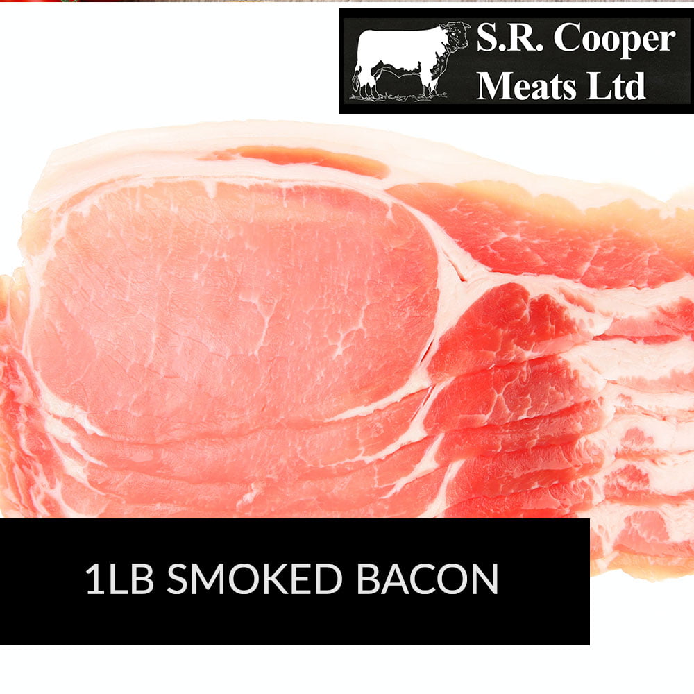 1lb Unsmoked Bacon | S. R Cooper Meats Ltd